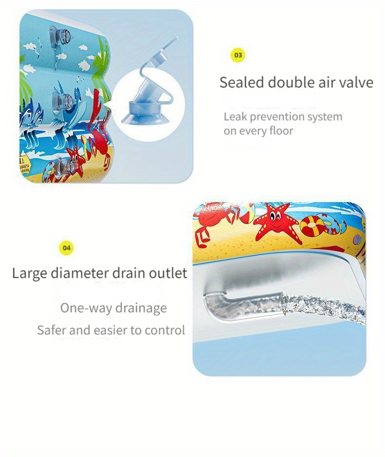 Large Outdoor Inflatable Swimming Pool Family Size Pvc Blow - Temu ...