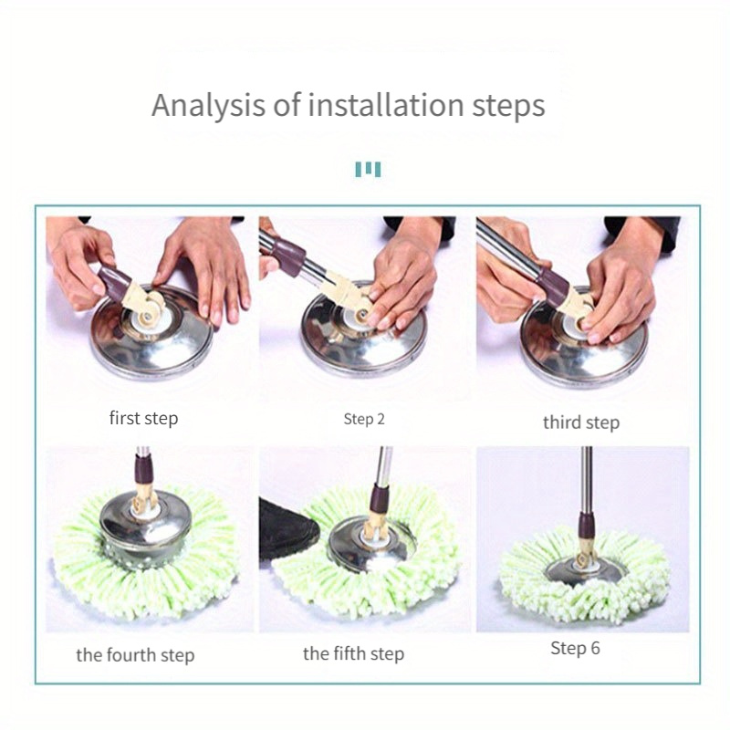 360° Rotating Spin Mop Bucket Set Stainless Steel Handle - Temu Canada
