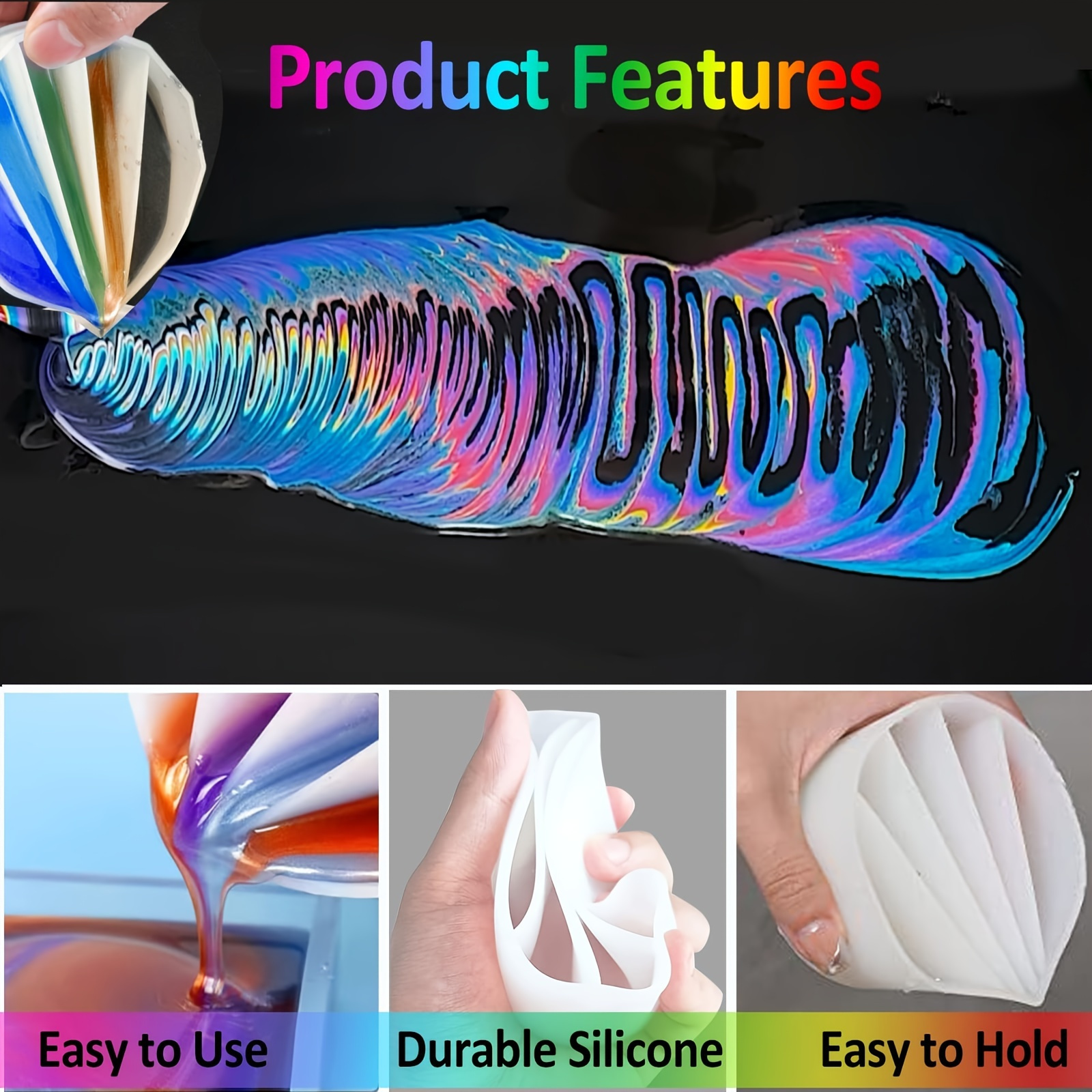 Silicone Resin Casting Molds Multi channel Dividers Color - Temu Canada