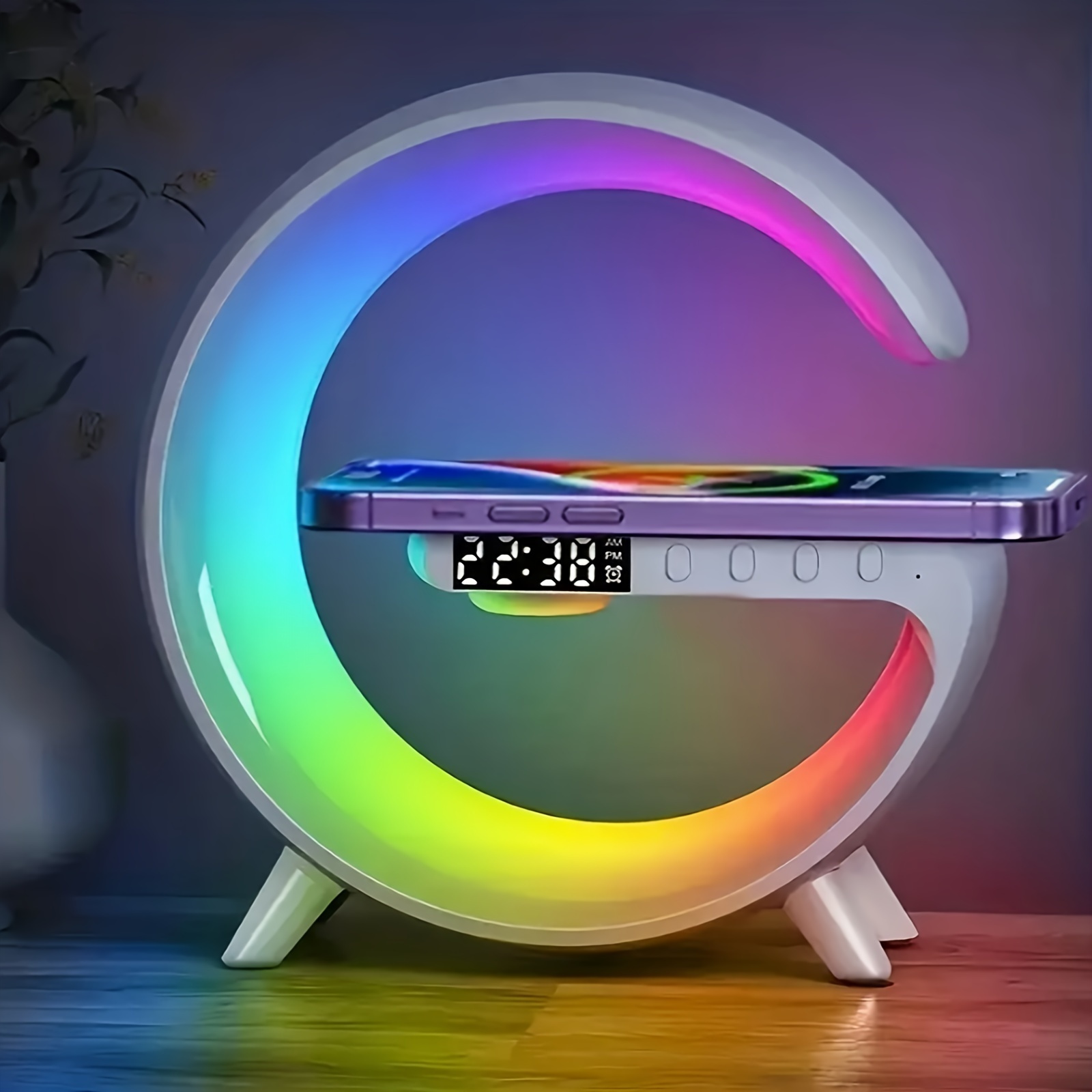 Sunrise Wake Light Speaker Soothing Alarm Rgb Rhythm Lights - Temu