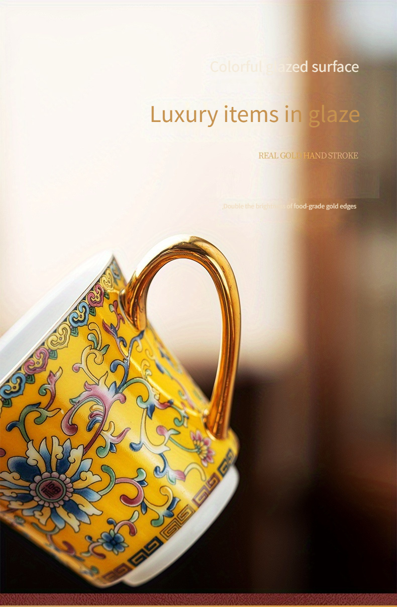 Chinese Antique Style Teacup Saucer Cup - Temu Australia