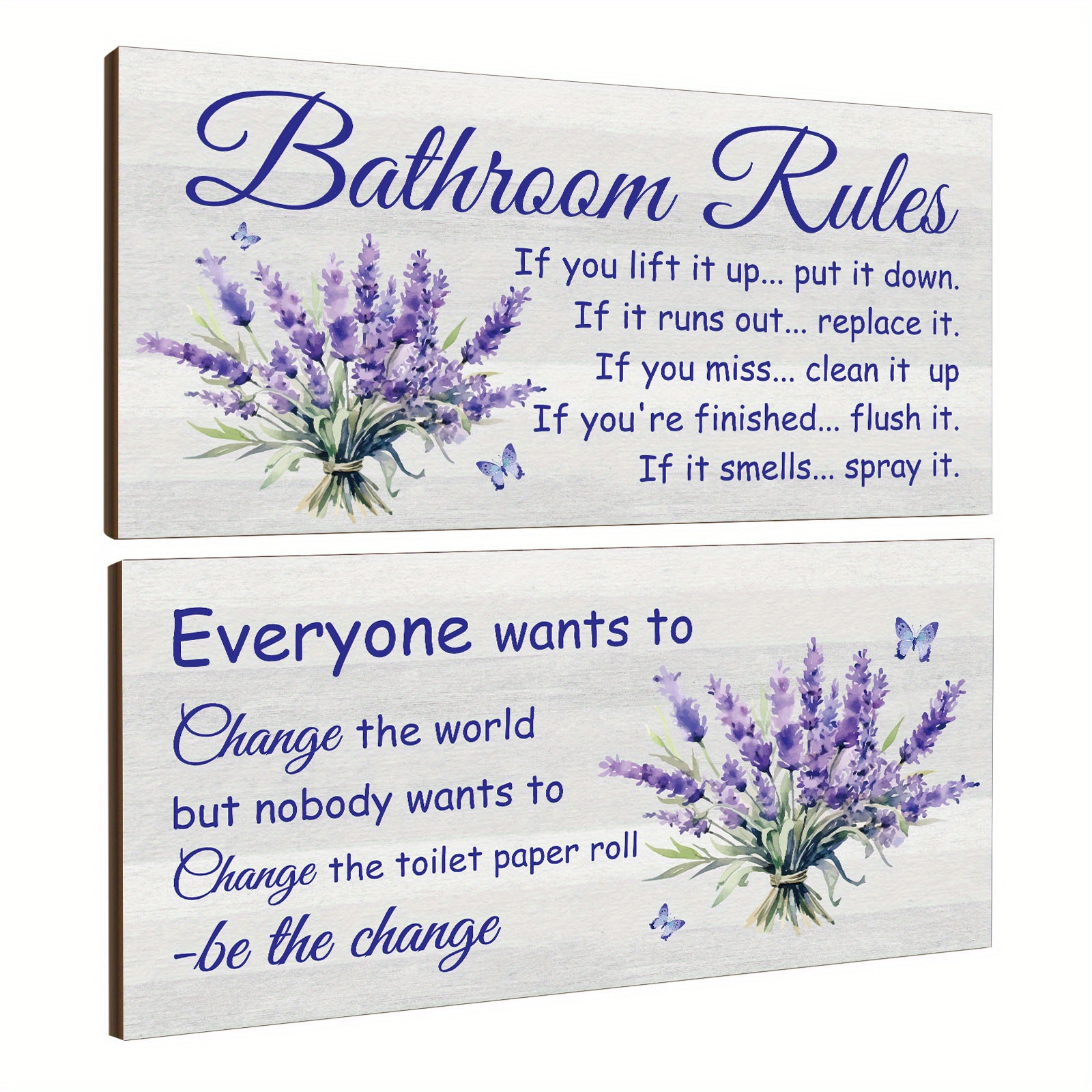 Lavender Butterfly Wooden Signs Housewarming Wall Decor - Temu Canada