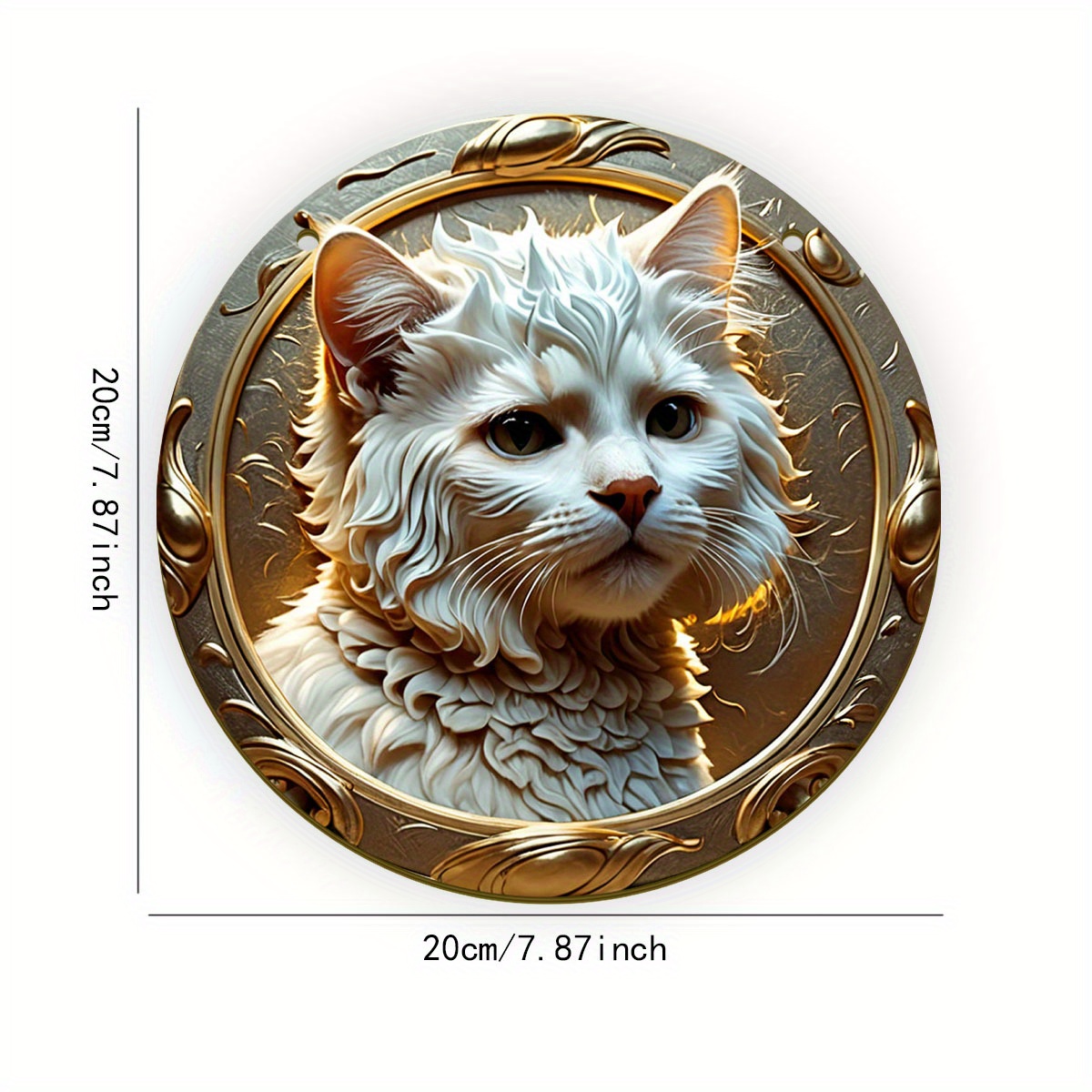 Round Wooden Cat Wall Art Sign Eco friendly Manufactured - Temu