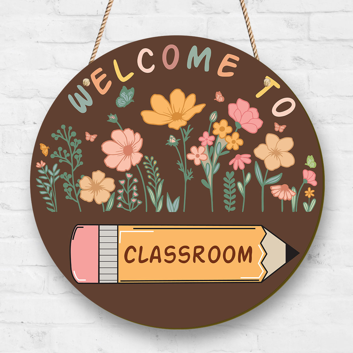 Welcome Back School Classroom Door Sign Faux Wood No Power - Temu Canada