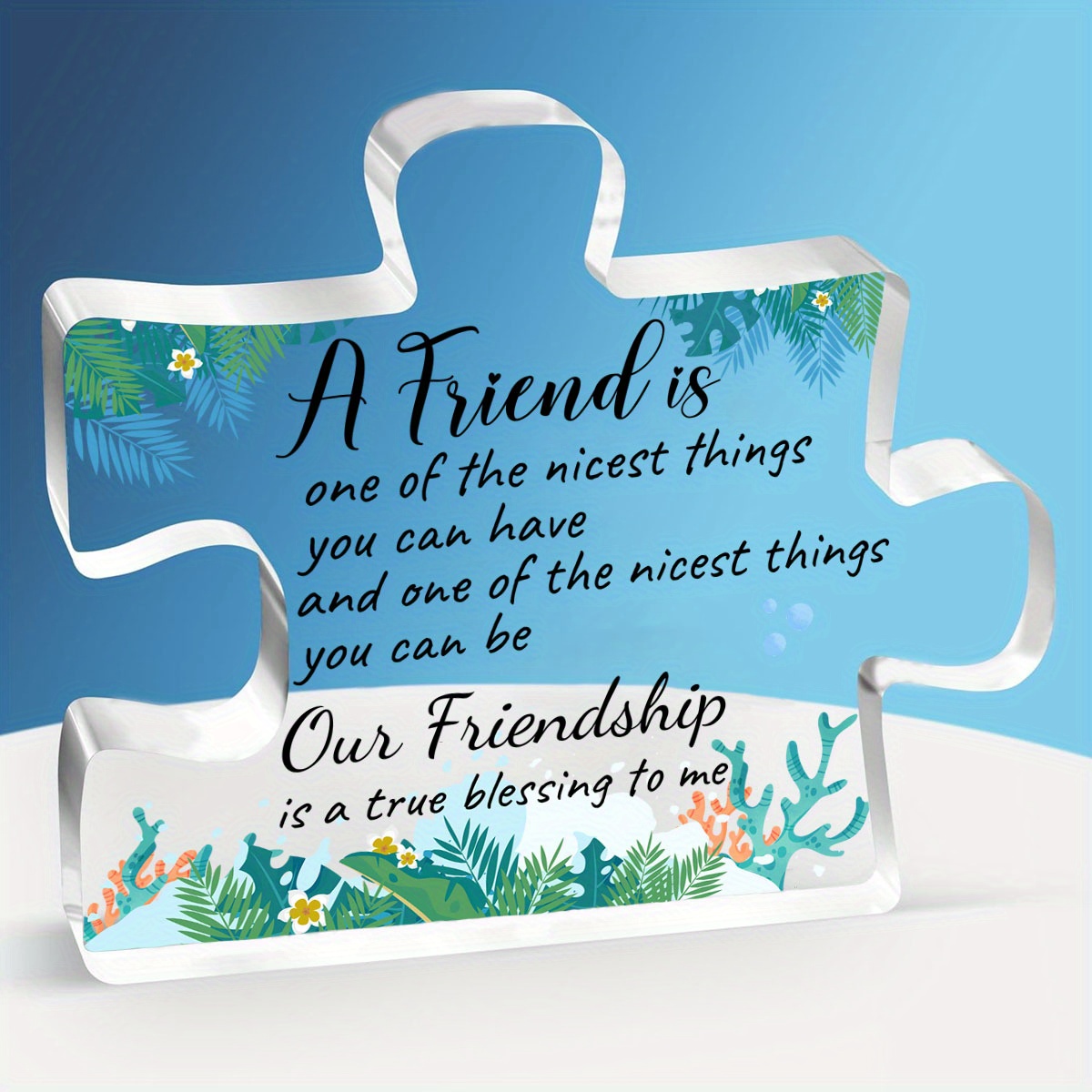 Classic Acrylic Friendship Plaque Multipurpose Tabletop - Temu Australia