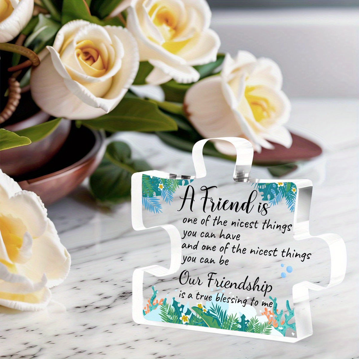 Classic Acrylic Friendship Plaque Multipurpose Tabletop - Temu Australia