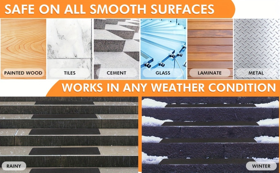 Rubber Non slip Stair Treads Heavy duty Anti slip Grip Tape - Temu Brazil