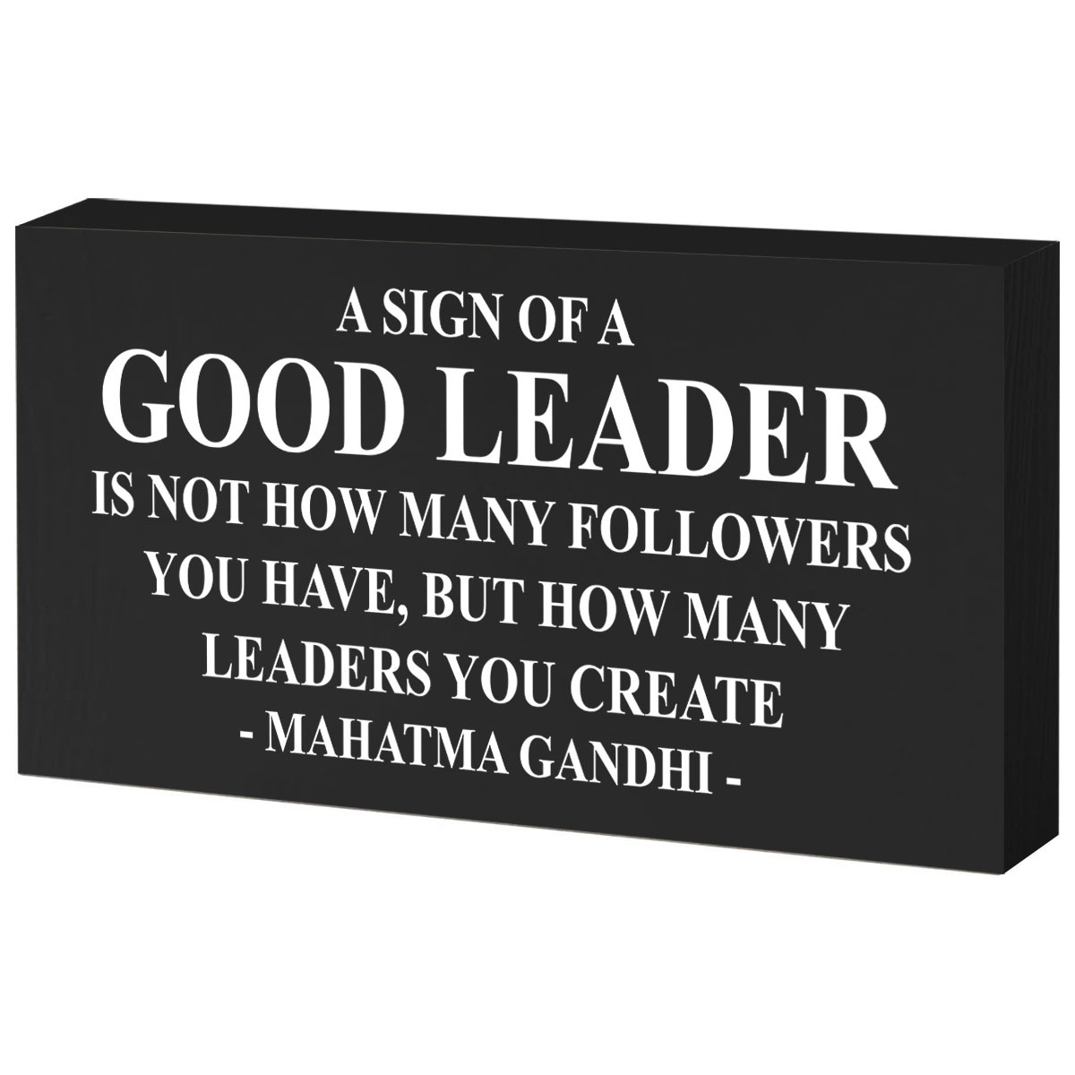 Quote Wooden Sign: A Sign A Good Leader Inspirational - Temu Australia