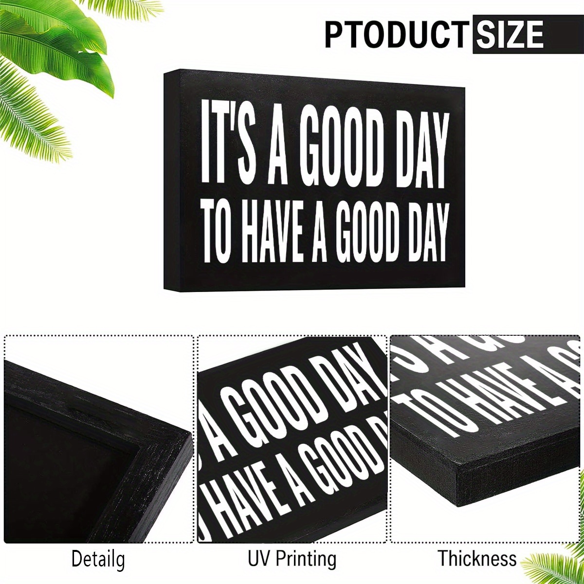 Charming ''s A Good Day A Good Day' Wooden Sign Perfect Home - Temu ...