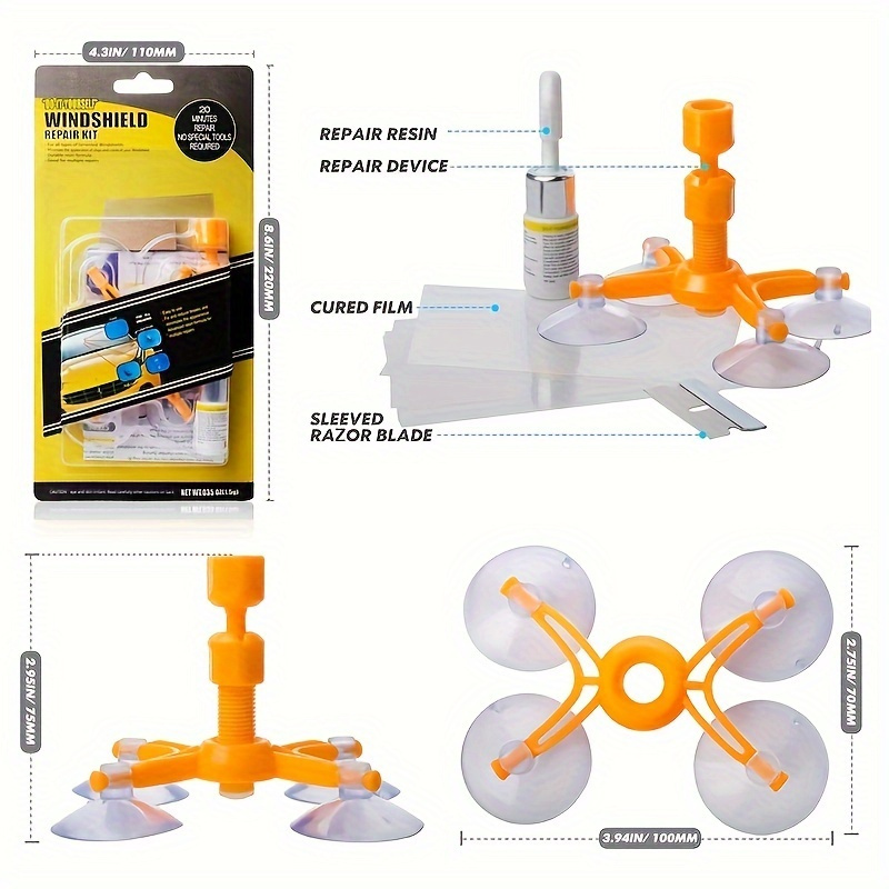 Windshield Repair Kit Car Glass Crack Repair Tool Set Quick - Temu Saudi