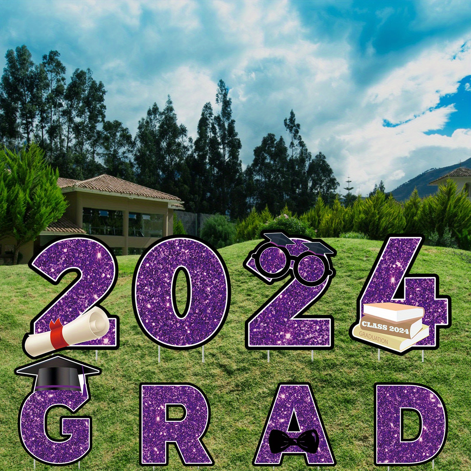 Graduation Decoration Class 2024 Grad Yard Signs - Temu Canada