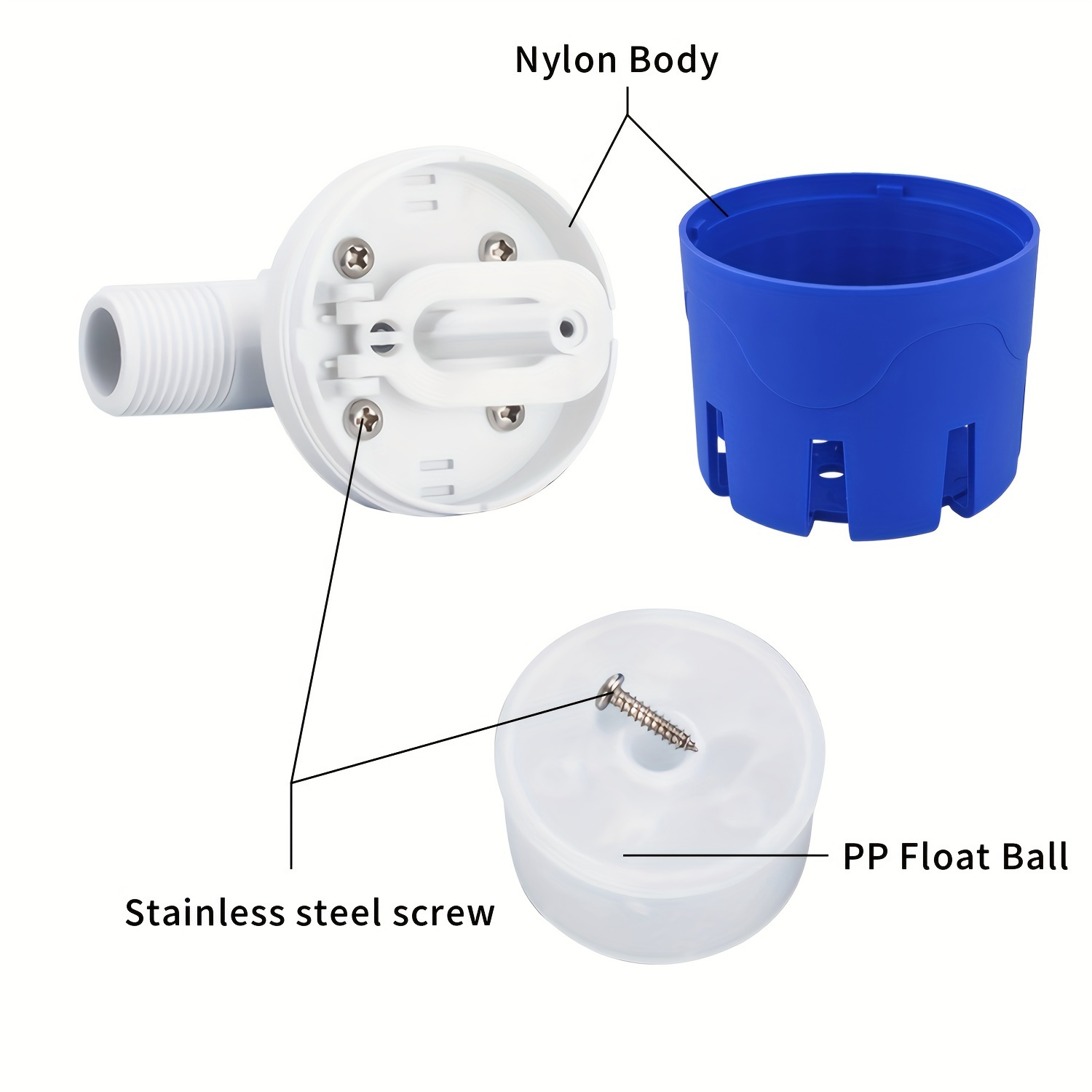 Automatic Water Level Control Valve Mini Plastic Float Valve - Temu United