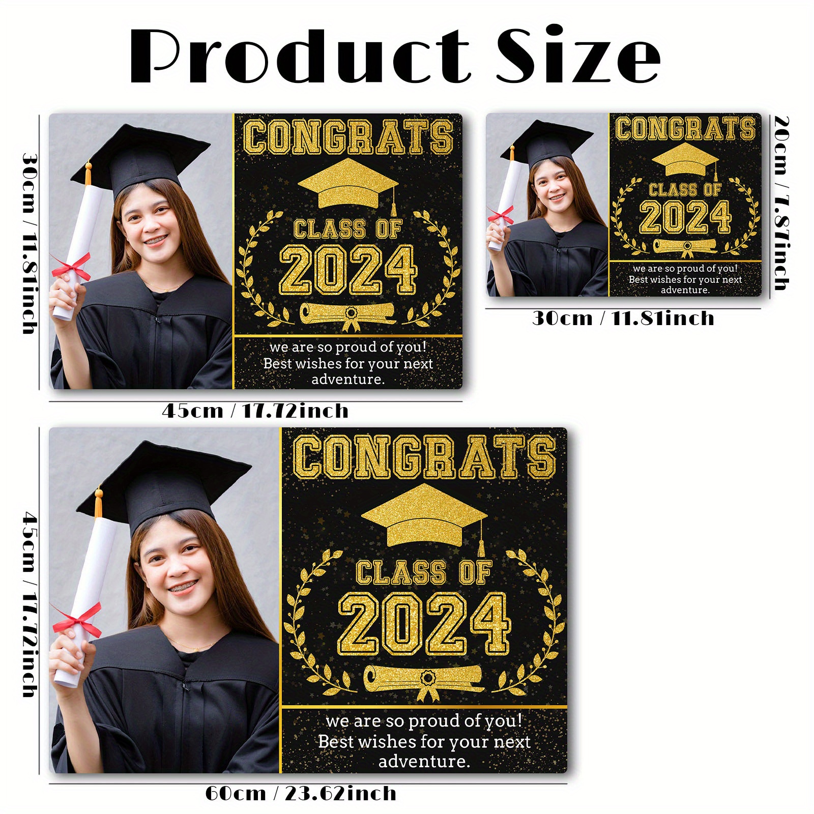 Custom Graduation Backdrop 2024 Graduation Party Decorations - Temu