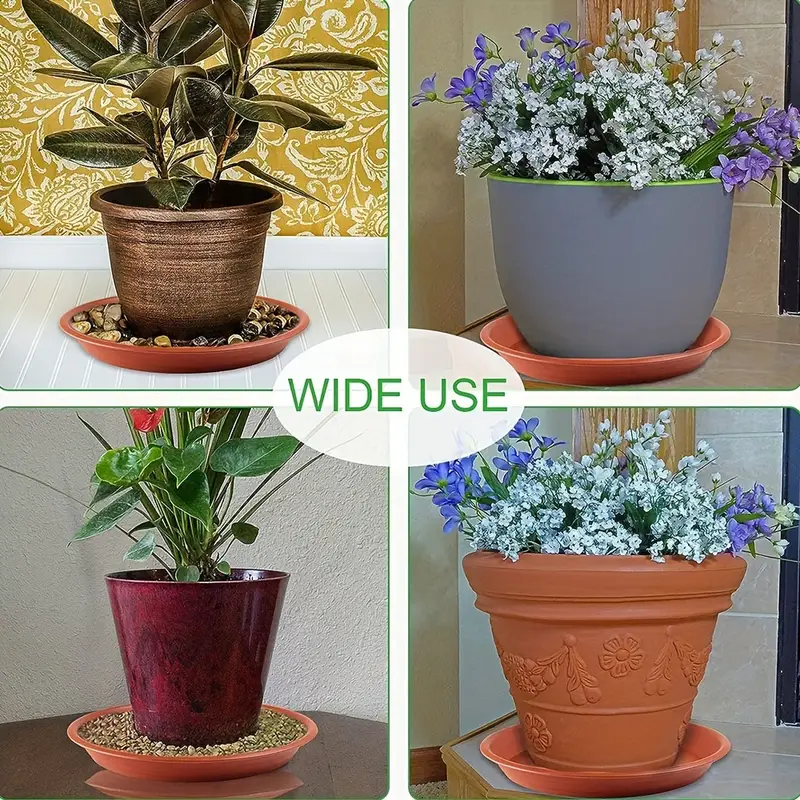 8 Packs 6 8 Inch Plant Saucer Heavy Duty Plastic Plant Saucer 6 Inch