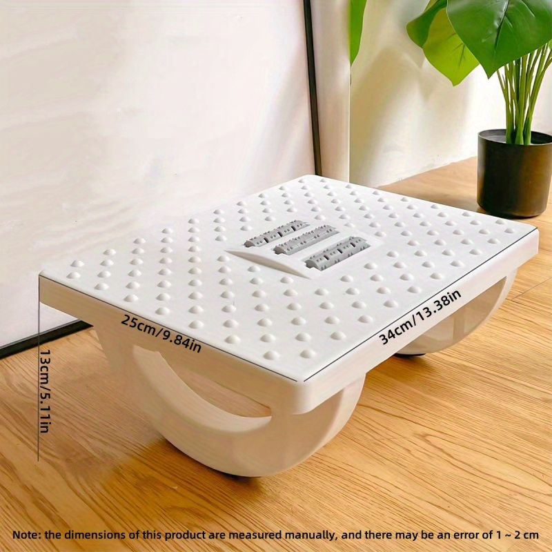 Ergonomic Under-desk Massage Footrest - Durable Plastic Office ...