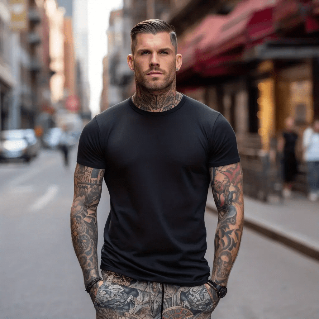 Men's Gradient T shirt Short - Temu