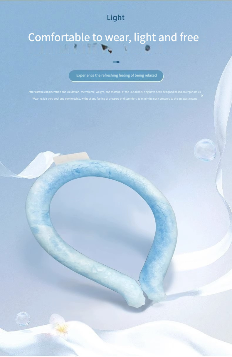 Cooling Neck Ring Pcm Ice Cold Circle Summer Outdoor Sports Cooling ...