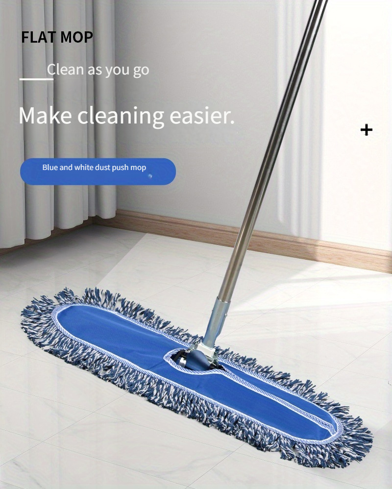 1pc Large Wide Head Flat Mop Microfiber Pad Easy Clean - Temu