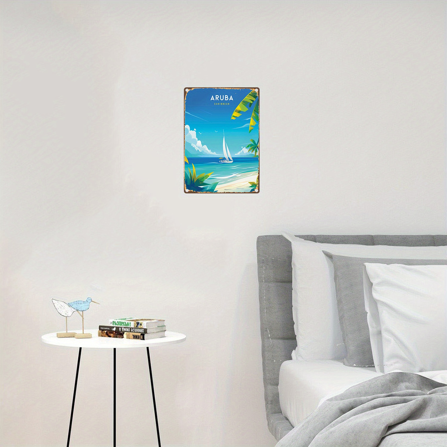 Aruba Vintage Metal Tin Sign Rustic Wall Art Nautical Beach - Temu