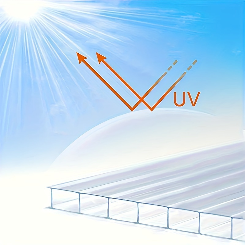Uv 2'x4' Double Wall Polycarbonate Panel Waterproof - Temu