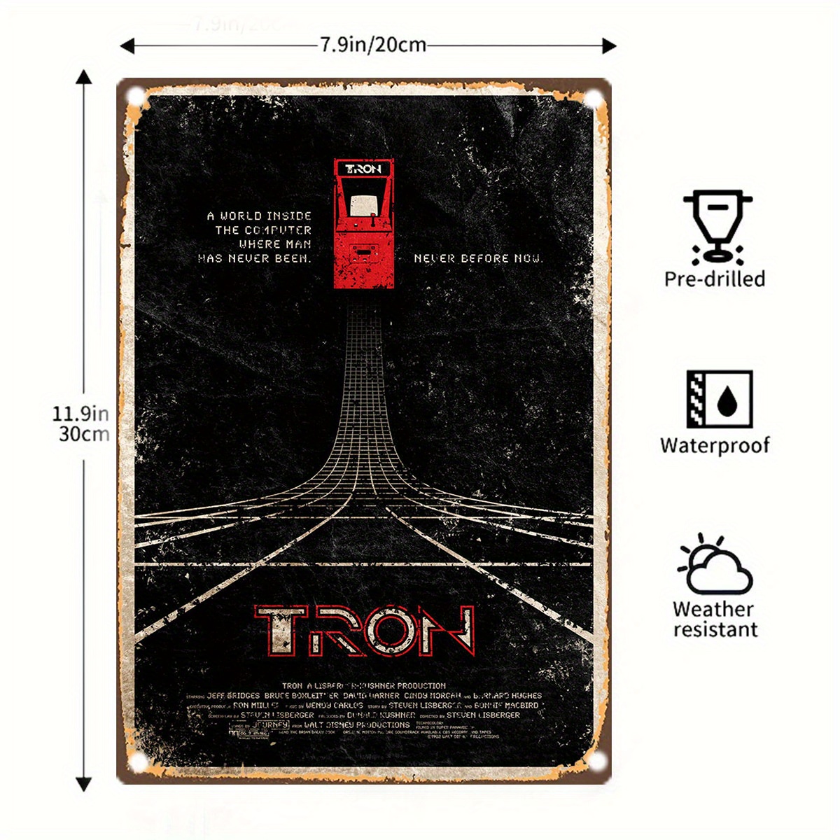 Vintage Metal Tin Sign Office Wall - Temu