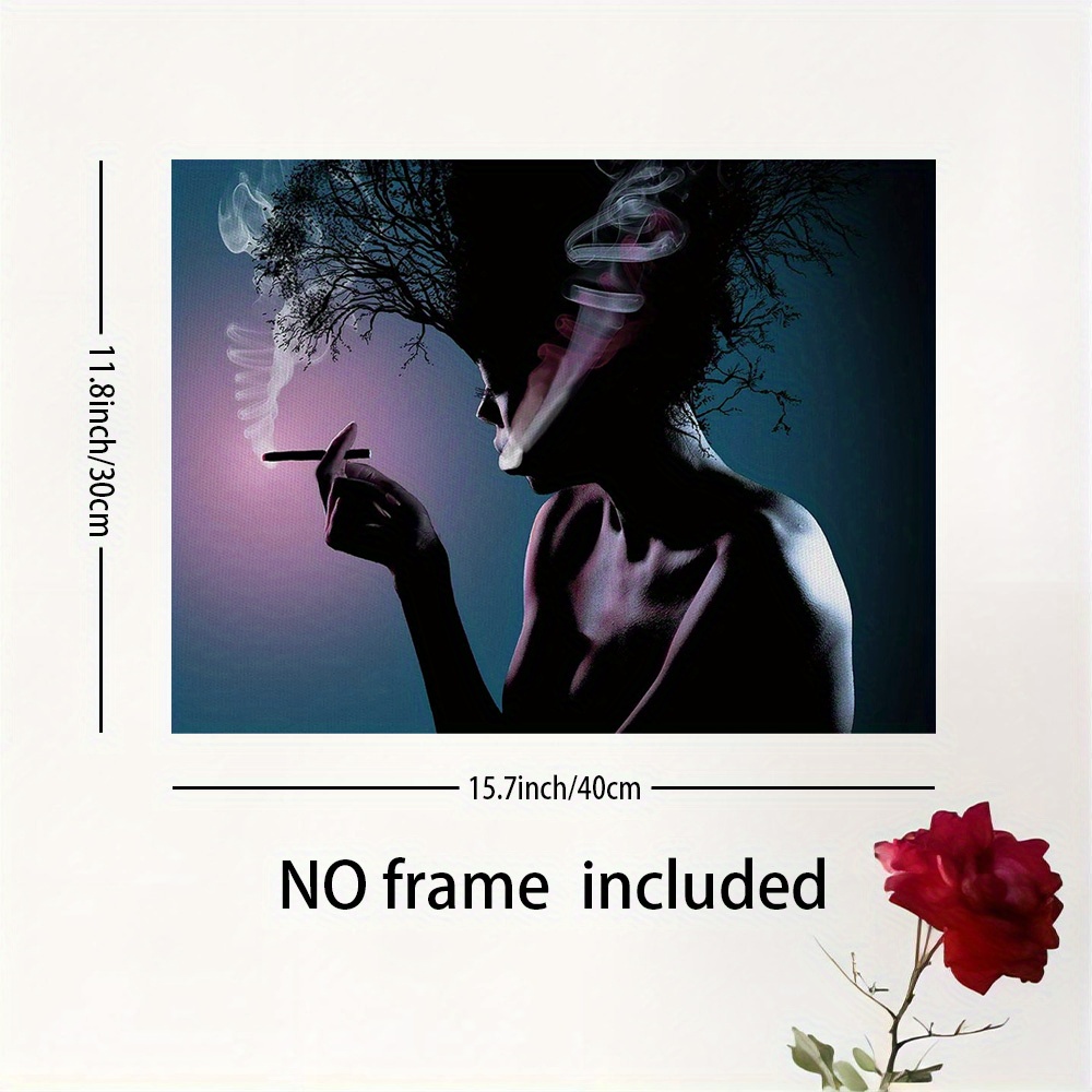 Smoking Canvas Art Print - Temu