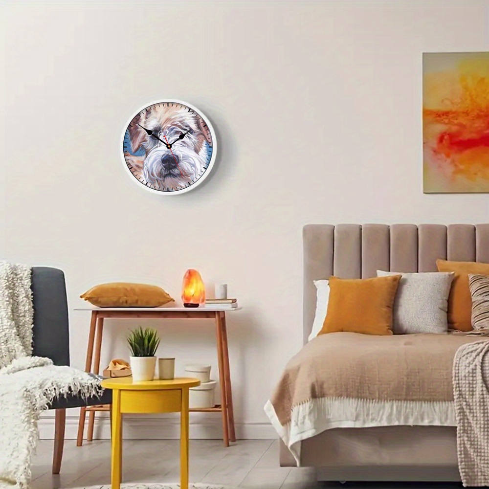 Kromfohrlander Art Wall Clock Decorative Plastic - Temu
