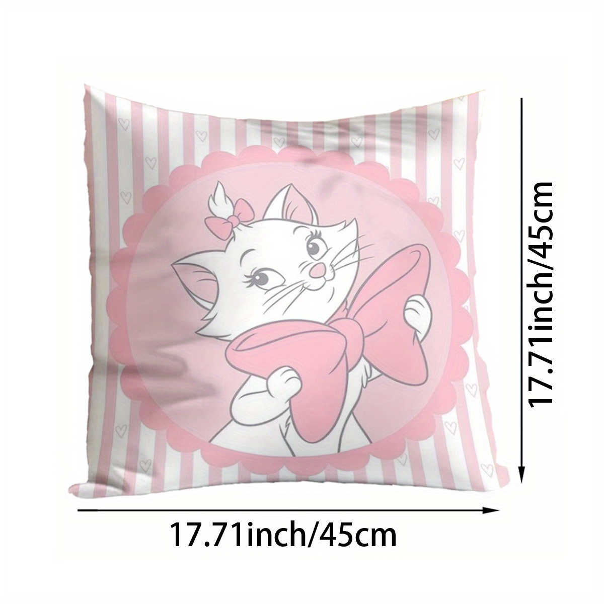 1pc JIT 라이선스 만화 애니메이션 스타일 짧은 플러시 던지기 베개 커버 18x18 인치 양면 인쇄 폴리 - Temu Republic of Korea