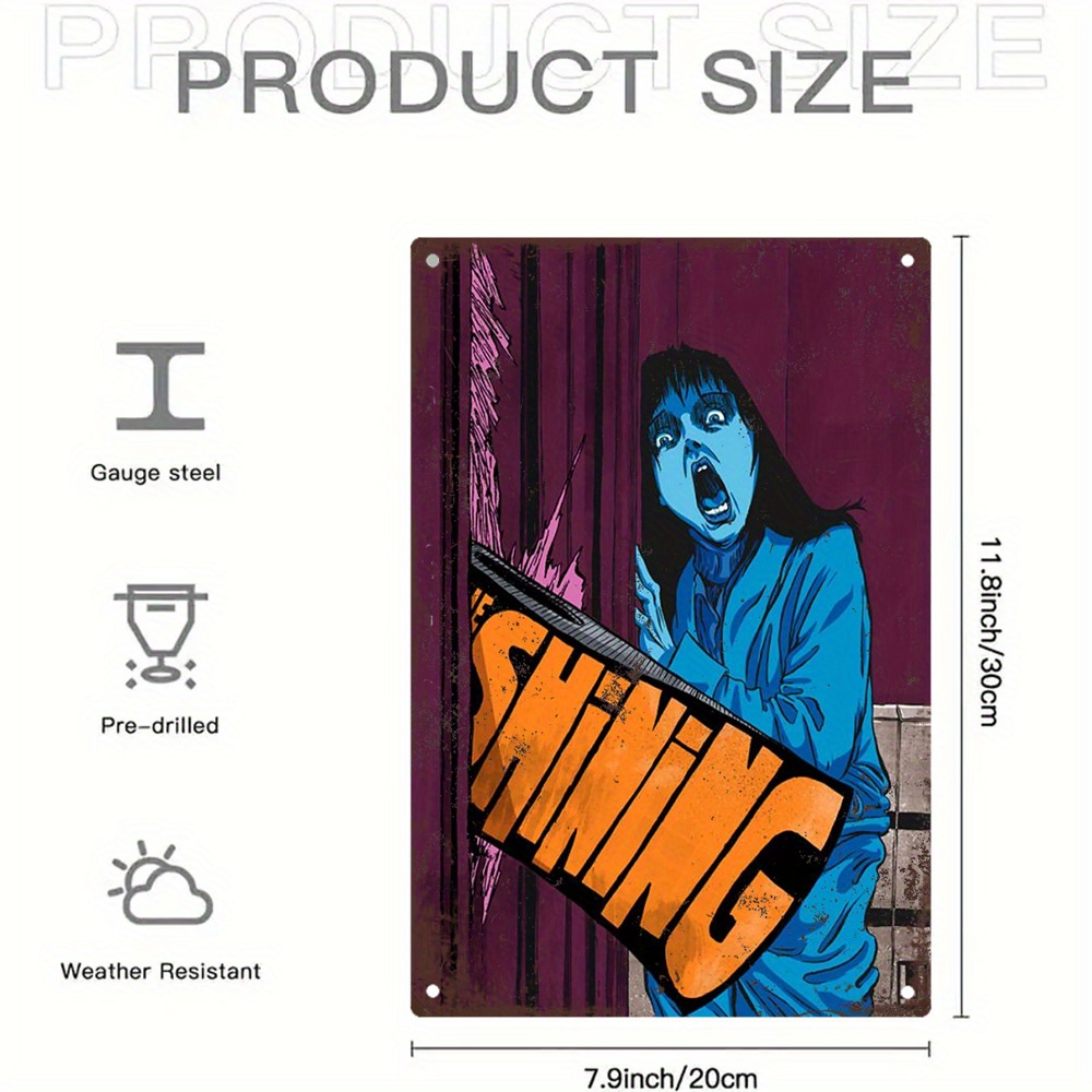 Vintage Horror Scream Pop Art Aluminum Sign Waterproof - Temu