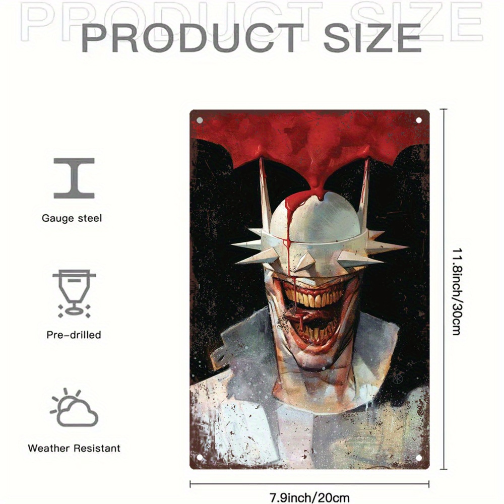 Vintage Joker Art Aluminum Sign Waterproof - Temu