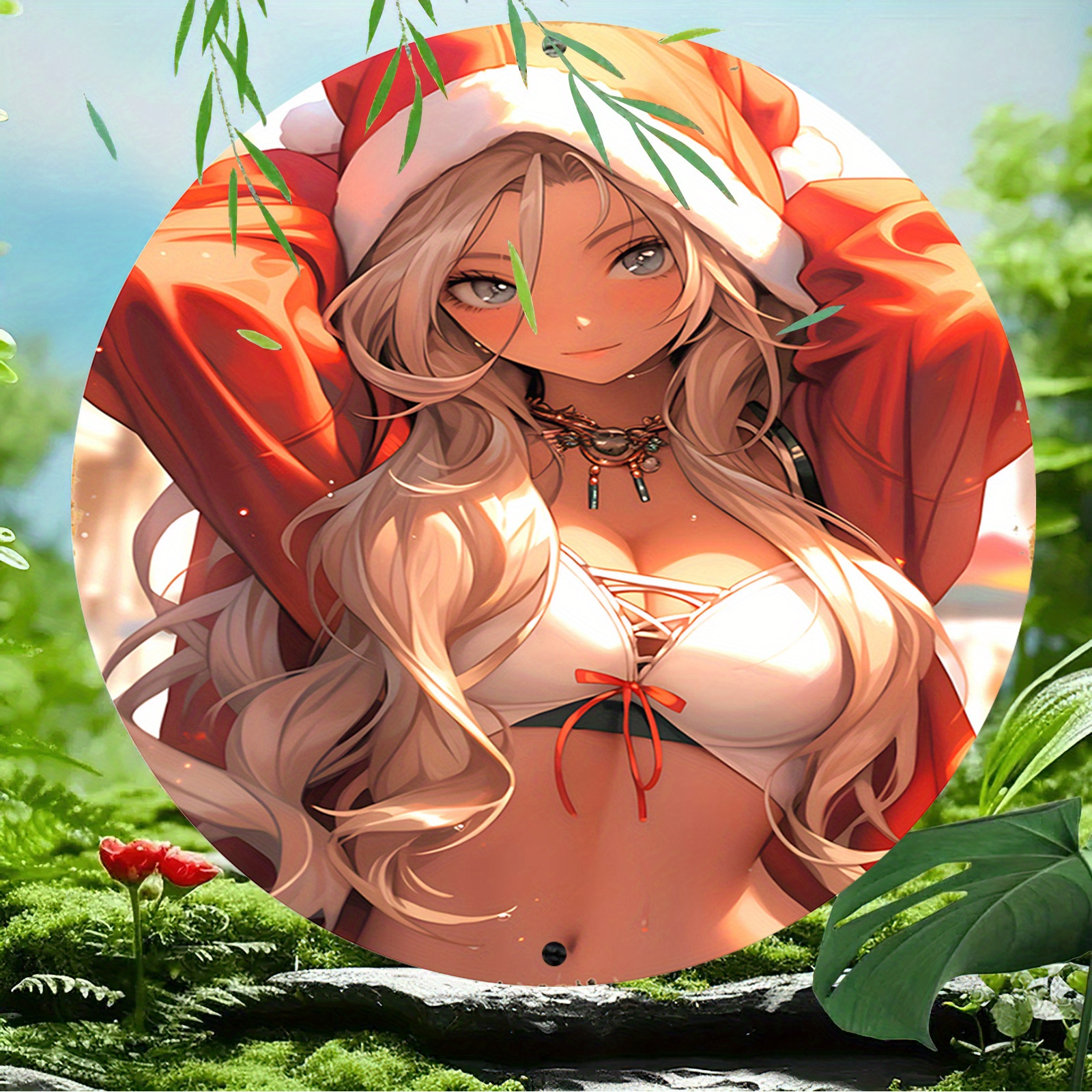 1개 알루미늄 금속 간판 2d 인쇄 디자인 포함 빈티지 스타일 둥근 간판 가정 및 정원 장식용 내구성 날씨 Temu