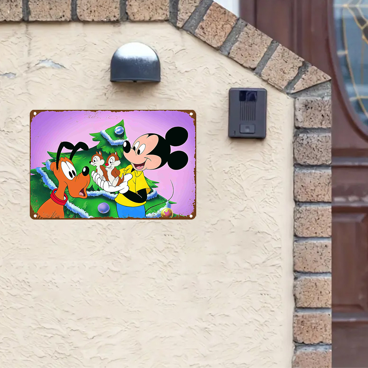 1pc JIT 알루미늄 사인 만화 애니메이션 스타일 할로윈 크리스마스를 위한 축제 벽 예술 실내/실외 장식 - Temu