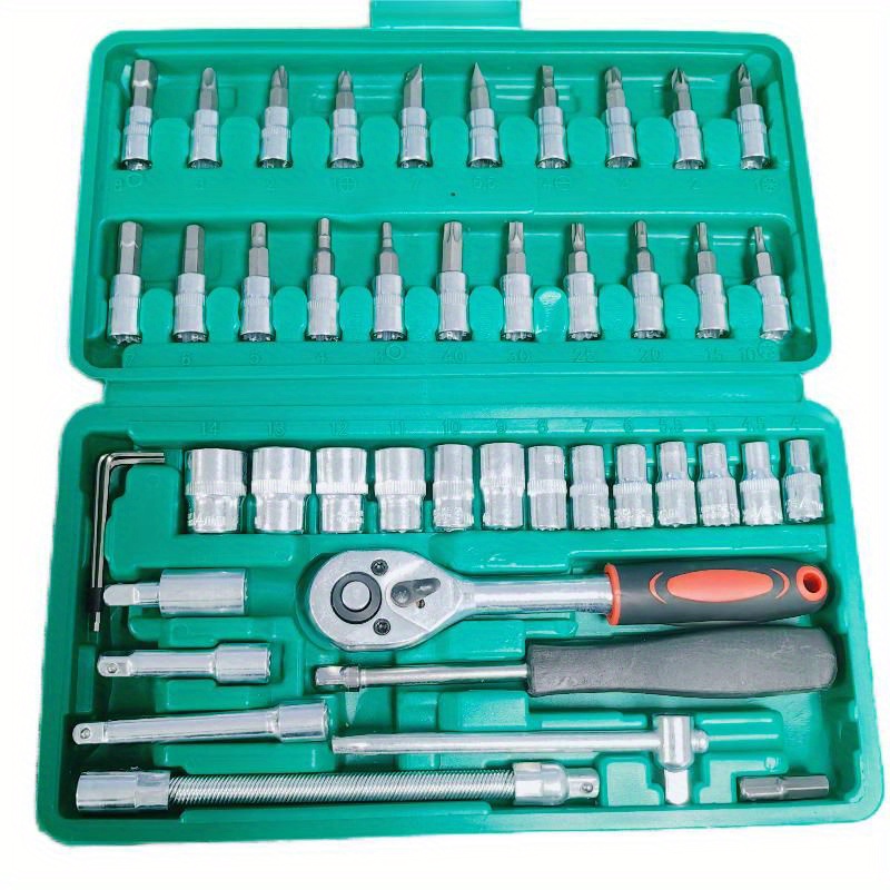 Drive Socket Ratchet Wrench Set Drill Bit Socket Set Metric - Temu