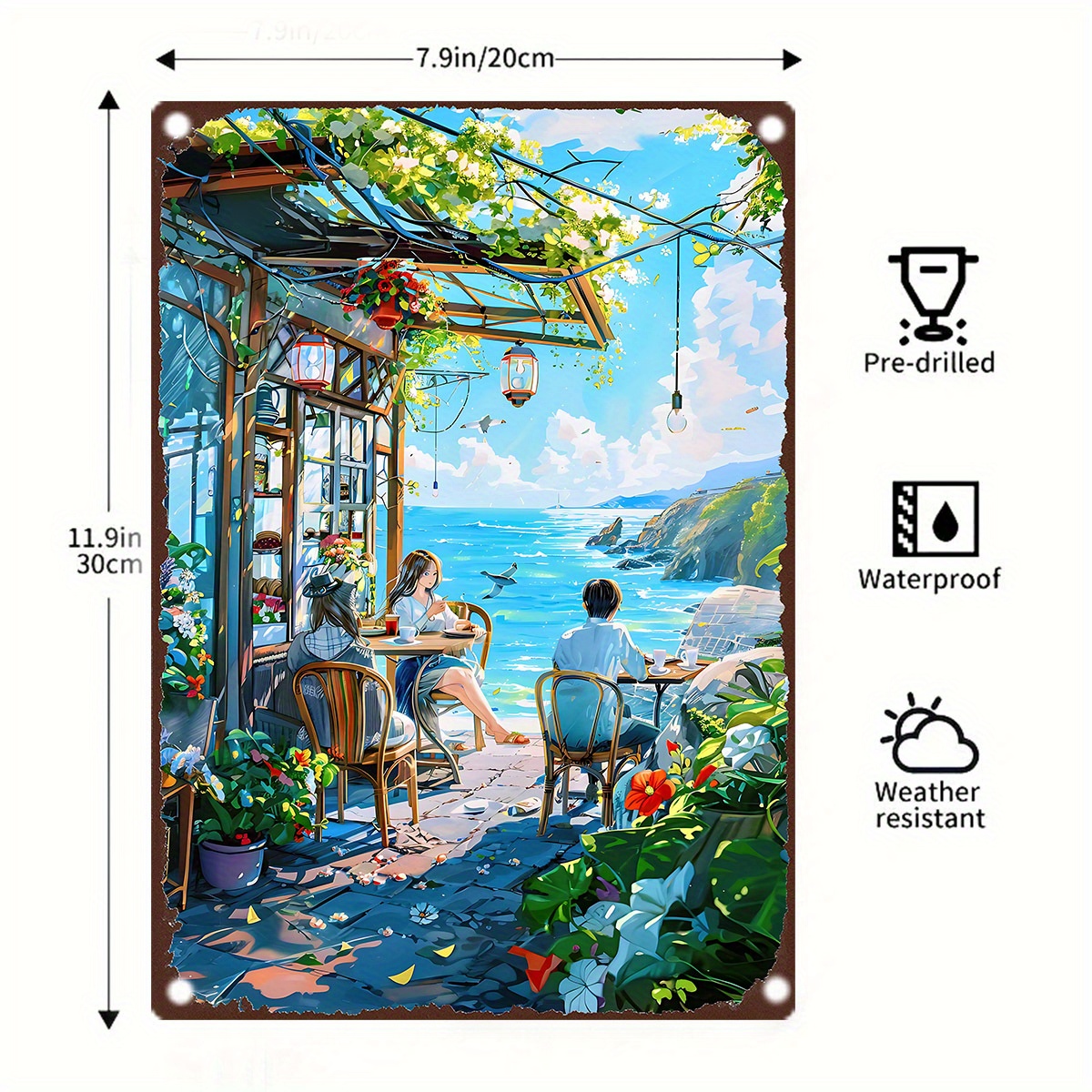 Vintage Aluminium Tin Sign: Home Farm Office Wall - Temu