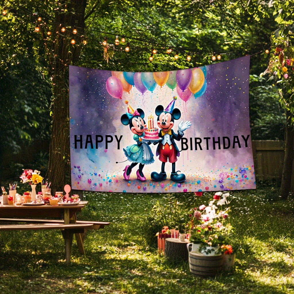 Ume 인증 폴리에스테르 해피 생일 배너 전기 필요 없음 사진 촬영 생일 결혼식 기념일 휴일 축하 행사용 다 Temu Of