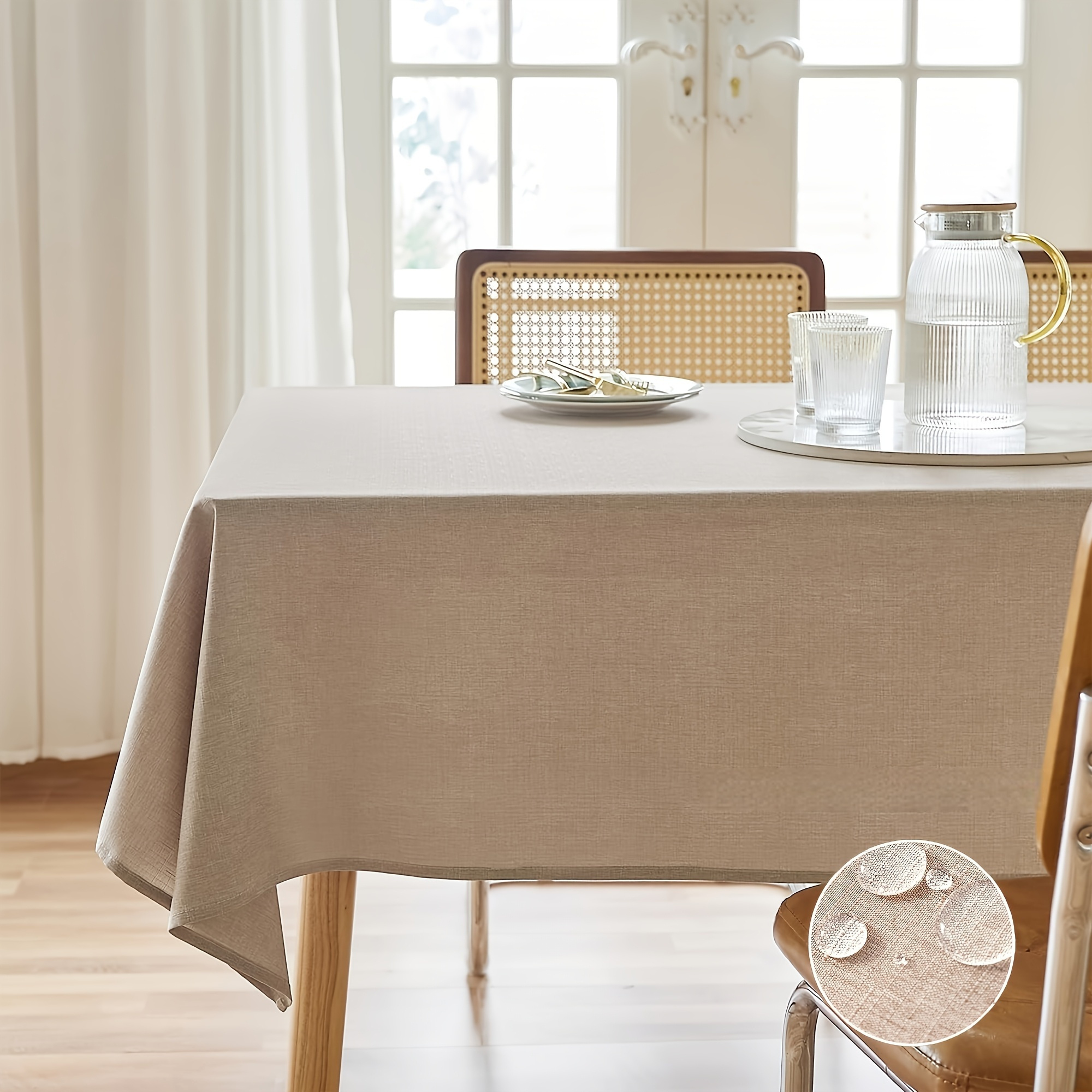 fabric tablecloths sold on Temu United States