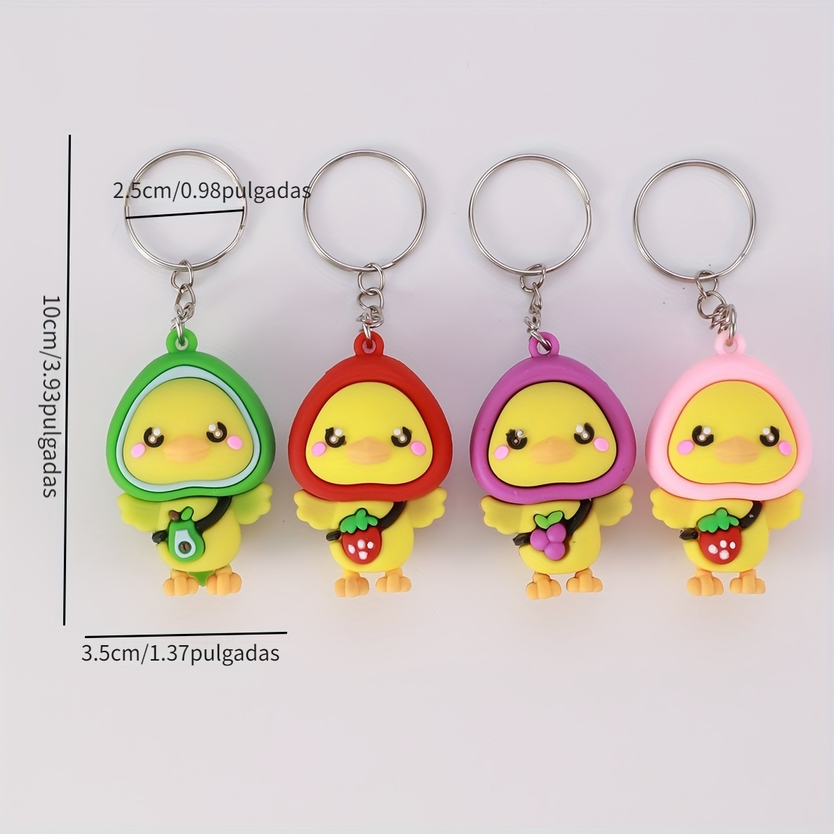 Bolsa Cruzada Dibujos Animados Pvc Llavero Pollito Lindo - Temu Mexico