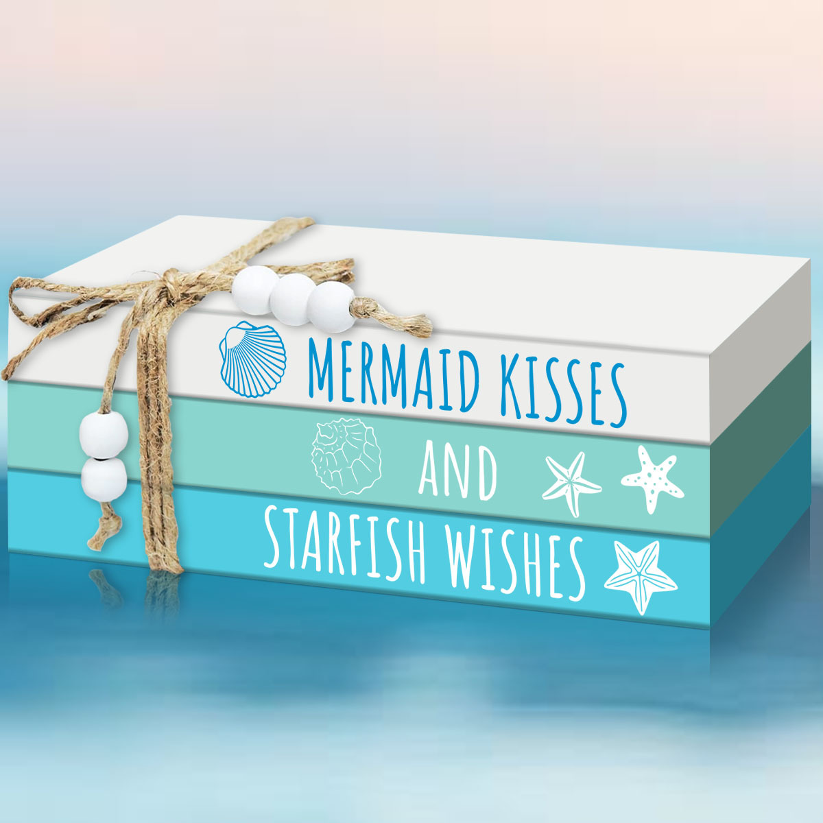 Decorative Book Stack Seashell - Temu