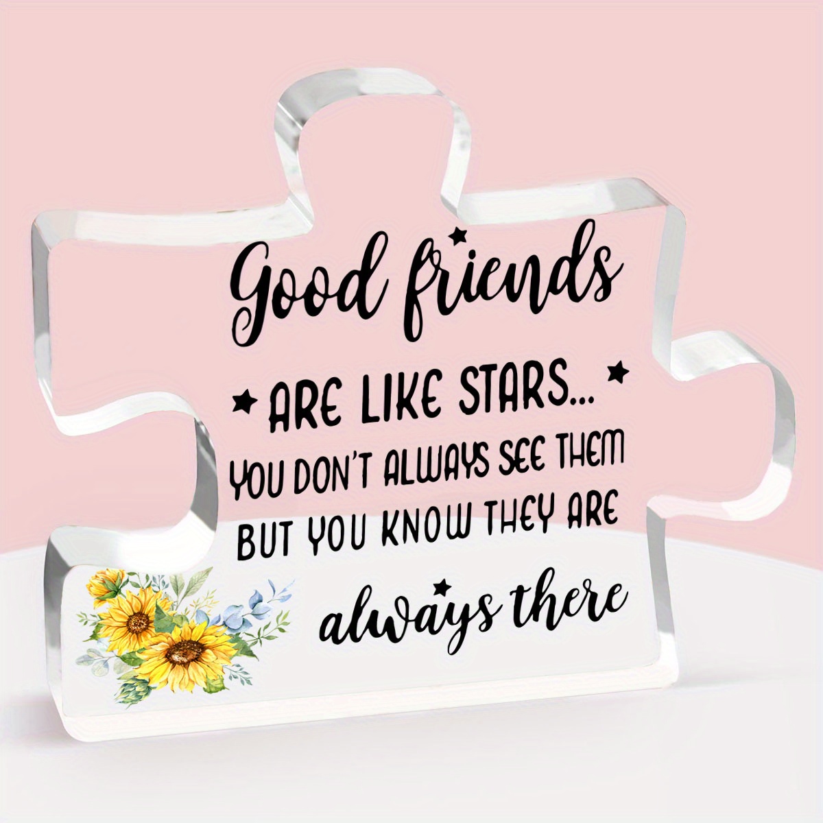 Acrylic Friendship Plaque Stand Classic Puzzle Piece Design - Temu ...