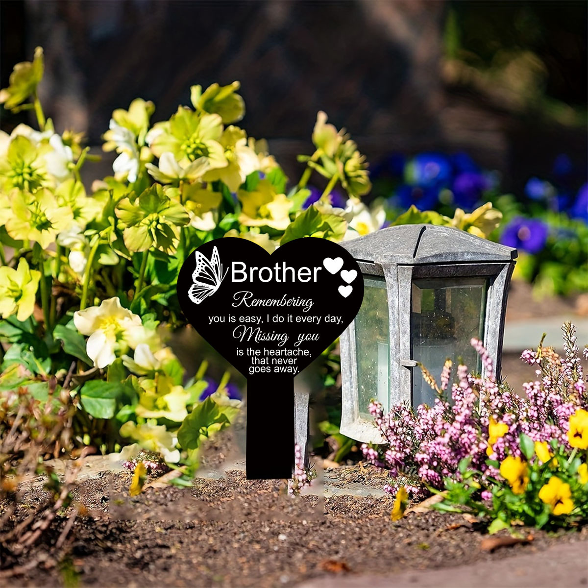 Brother Memorial Plaque Stake: Waterproof Acrylic Headstone - Temu