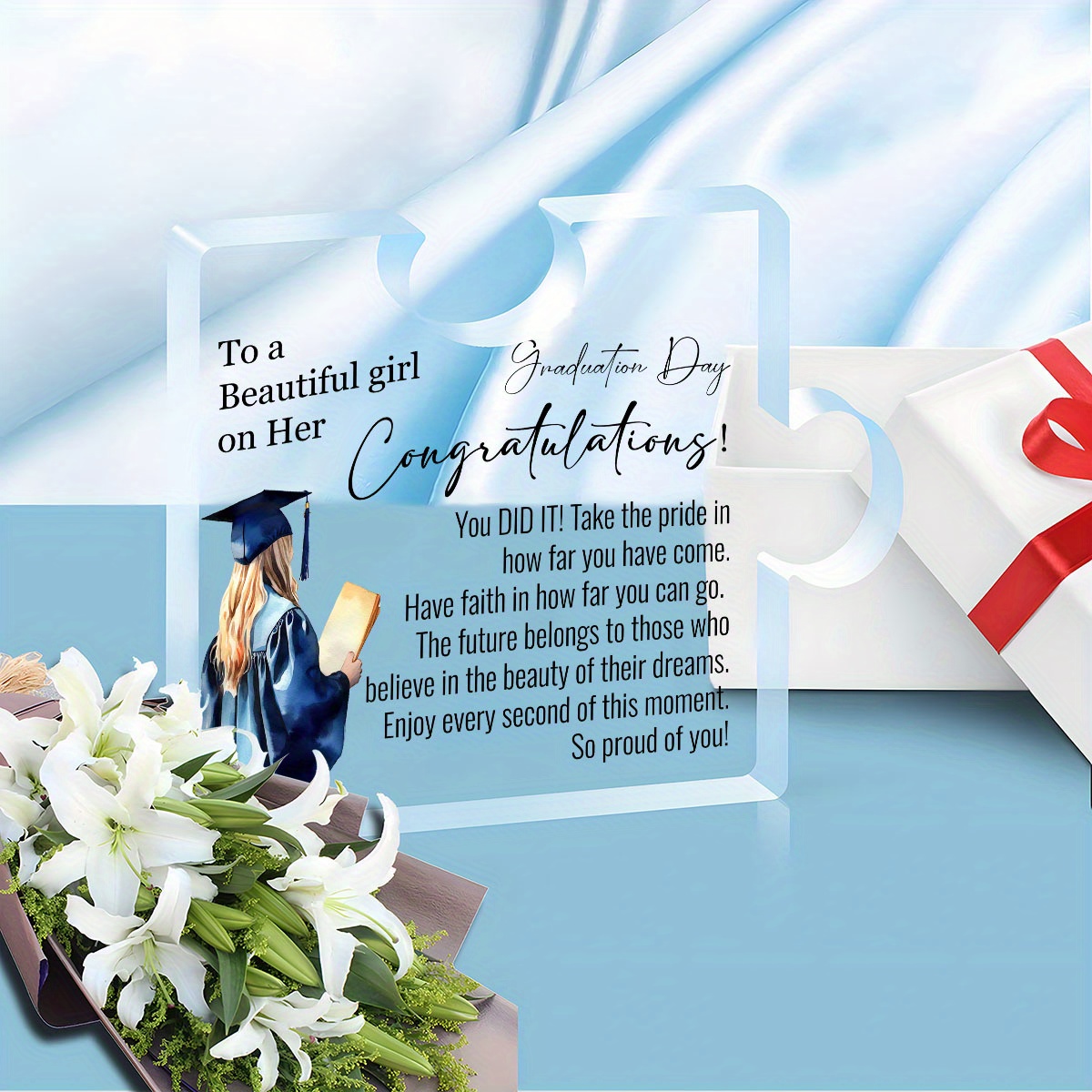Acrylic Graduation Puzzle Plaque: Inspirational Gift Perfect - Temu ...