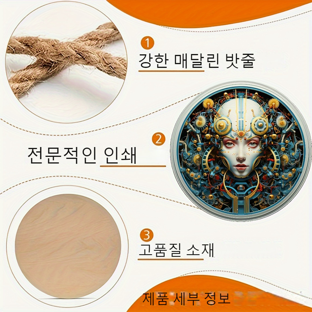 현대식 제조 목재 벽걸이 플라크 복잡한 메커니즘 디자인 테마 인기 캐릭터 현관 장식에 완벽 전기 불필요 Temu