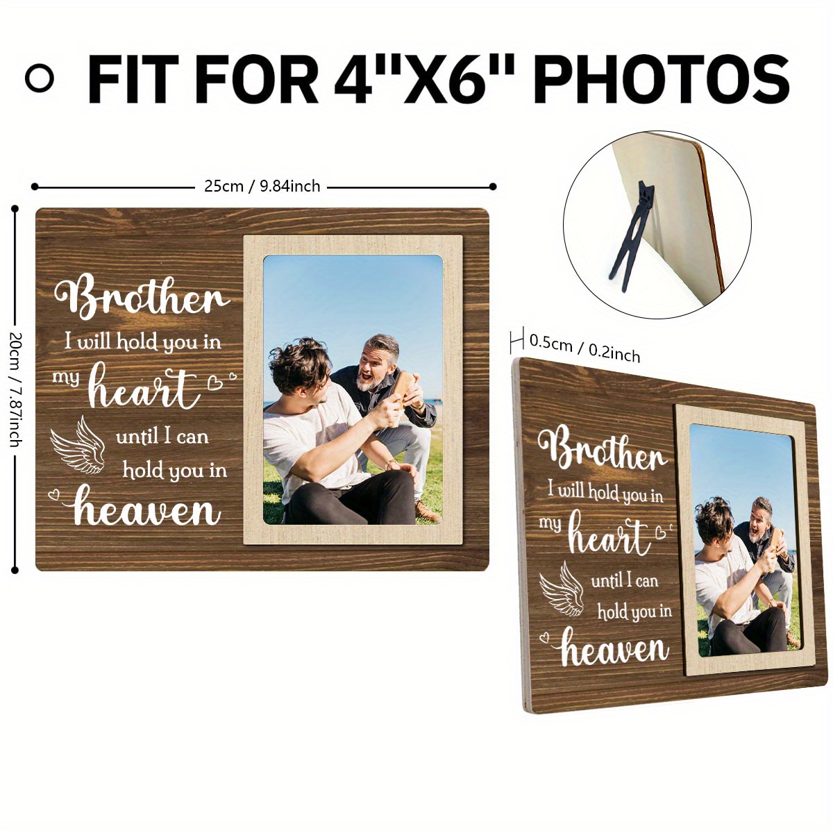 Brother Memorial Picture Frame Fits Photos Sympathy Gift - Temu Australia
