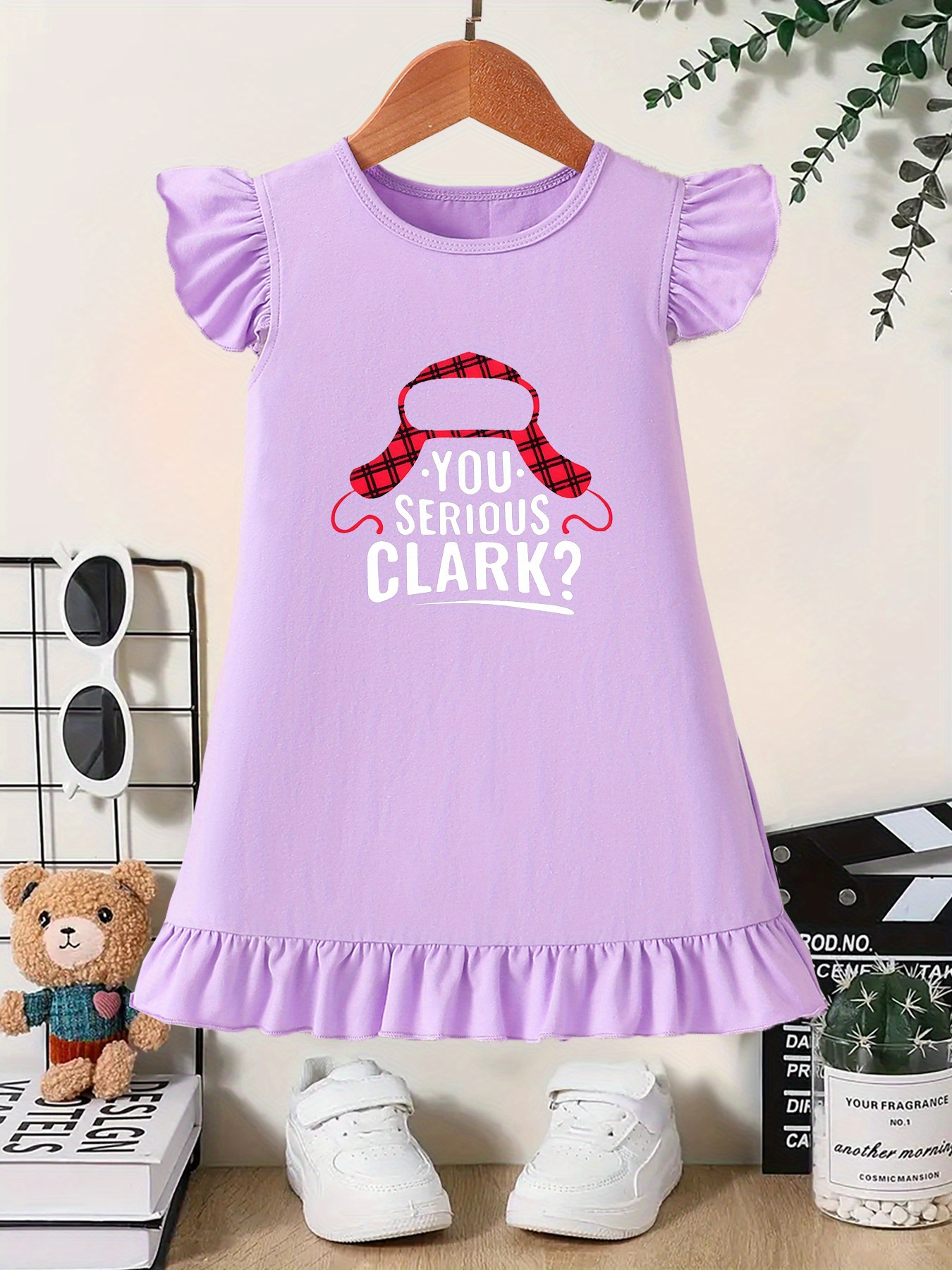 Girls' Summer Casual Cotton Dress Comfortable Loose Fit - Temu