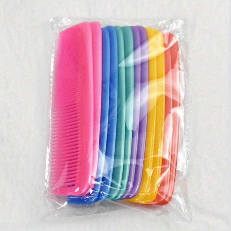 Multicolor Plastic Hair Combs Mini Pocket Size Dual Teeth - Temu ...
