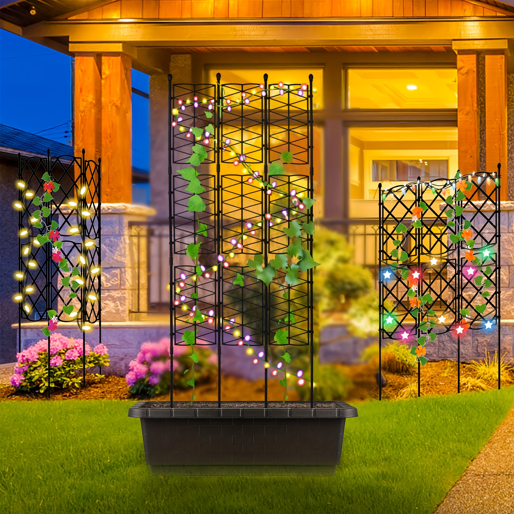 Sturdy Weather resistant Metal Garden Trellis Ideal - Temu