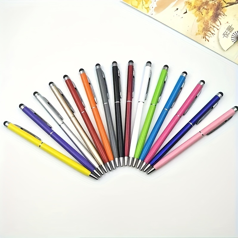 6 Pack 2 In 1 Touch Screen Stylus Pens Fine Point Retractable Ergonomic ...