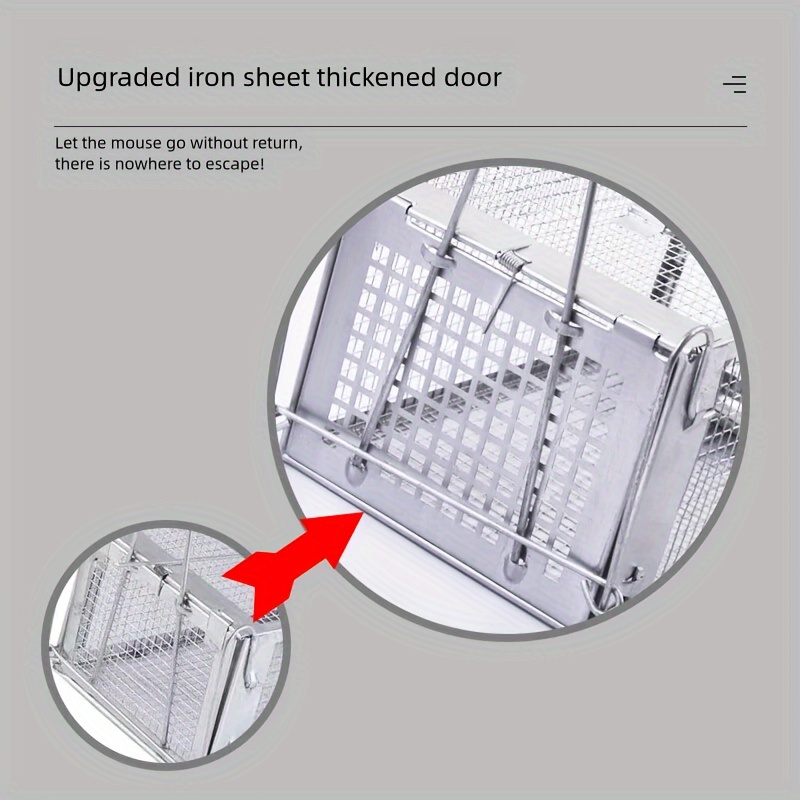 Metal Humane Mouse Trap Live Catch Release Cage Mice Rats - Temu