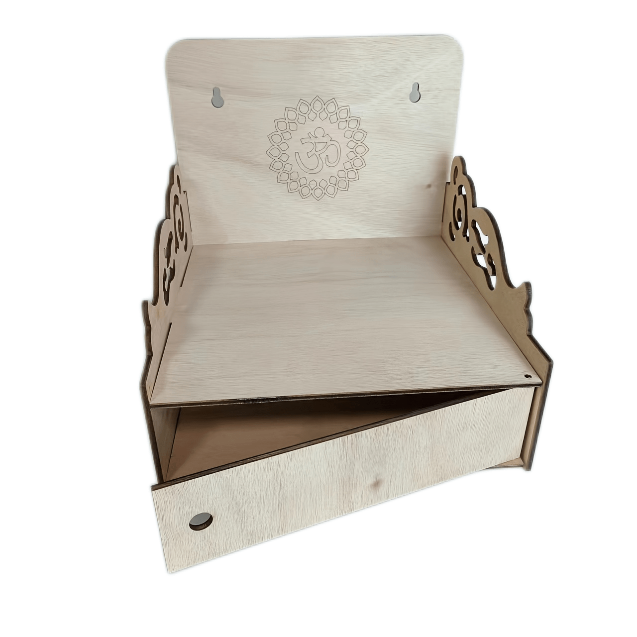 Wooden Temple Altar Storage Box Organizer Engraved Mandala - Temu ...