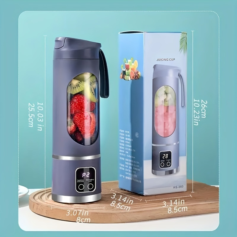 Portable Blender Juicer Digital Display 12 Blades Compact - Temu Australia